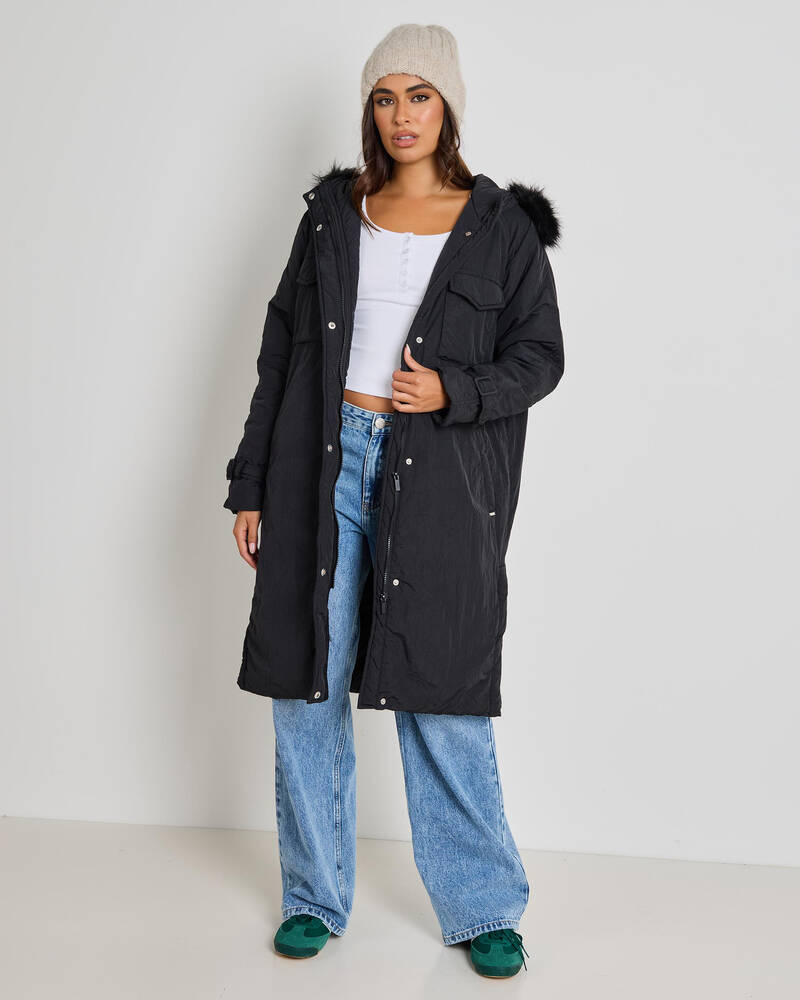 Shop Ava And Ever Yosemite Anorak Jacket In Black - Fast Shipping ...