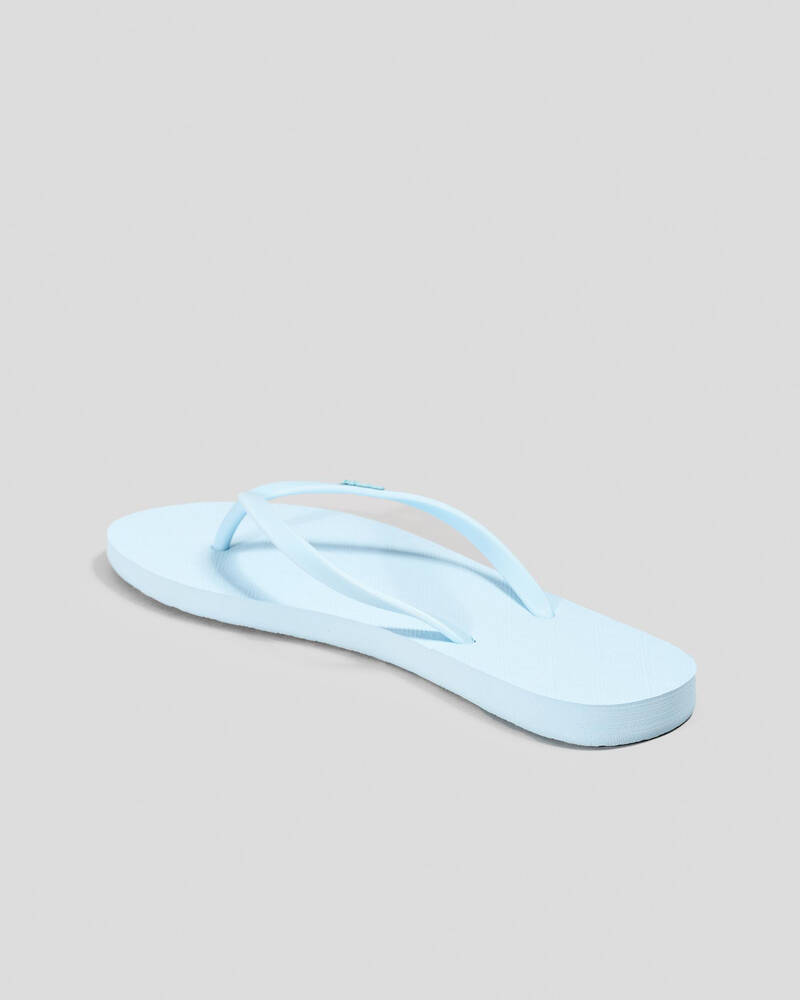 Shop Roxy Viva Thongs In Light Blue - Fast Shipping & Easy Returns ...