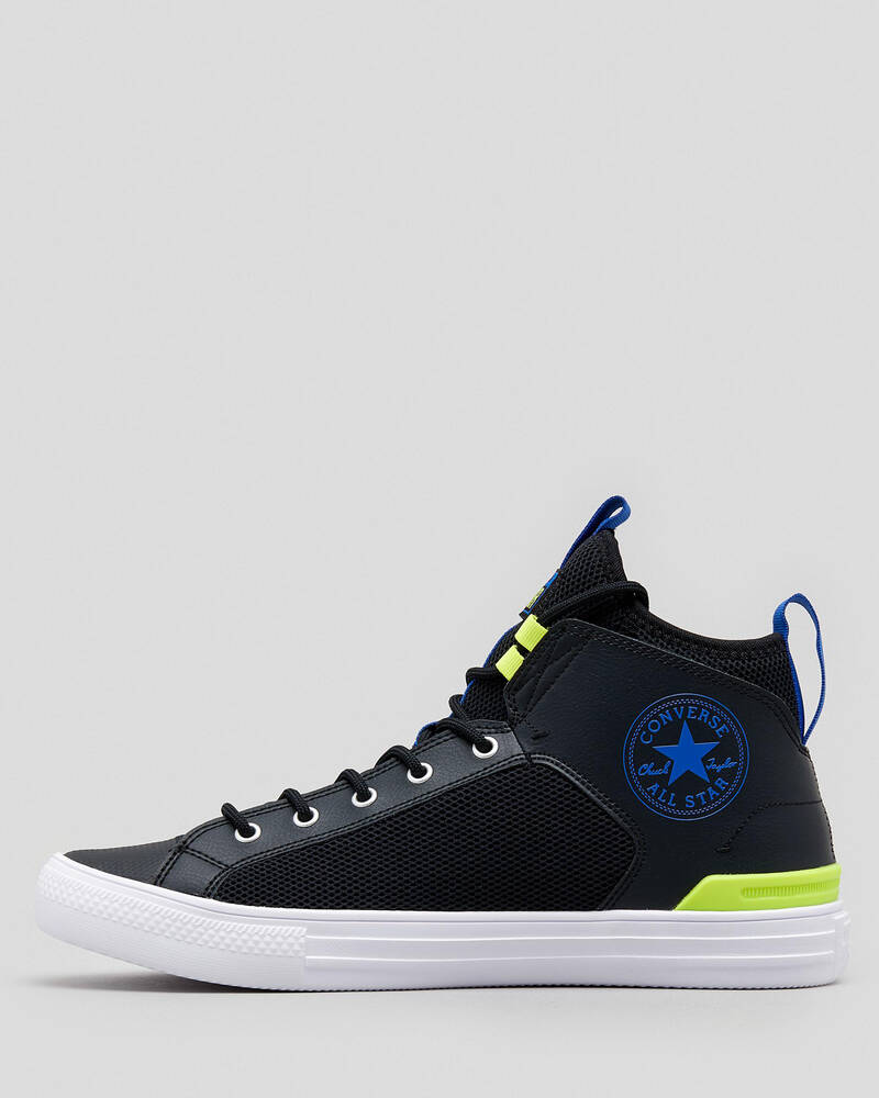 Shop Converse Ultra Shoes In Black/lemon Venom/white - Fast Shipping ...