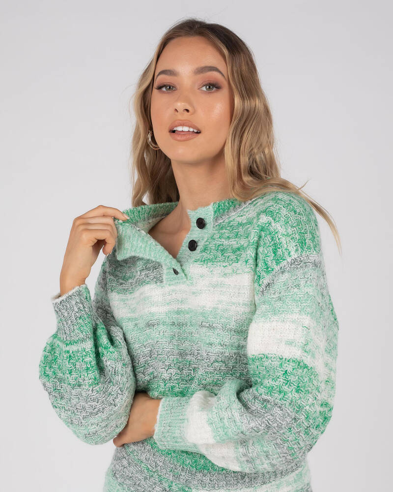 Shop Thanne Sardinia Knit Top In Green - Fast Shipping & Easy Returns ...