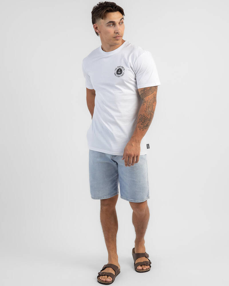 Shop The Mad Hueys Get Bent T-Shirt In White - Fast Shipping & Easy ...