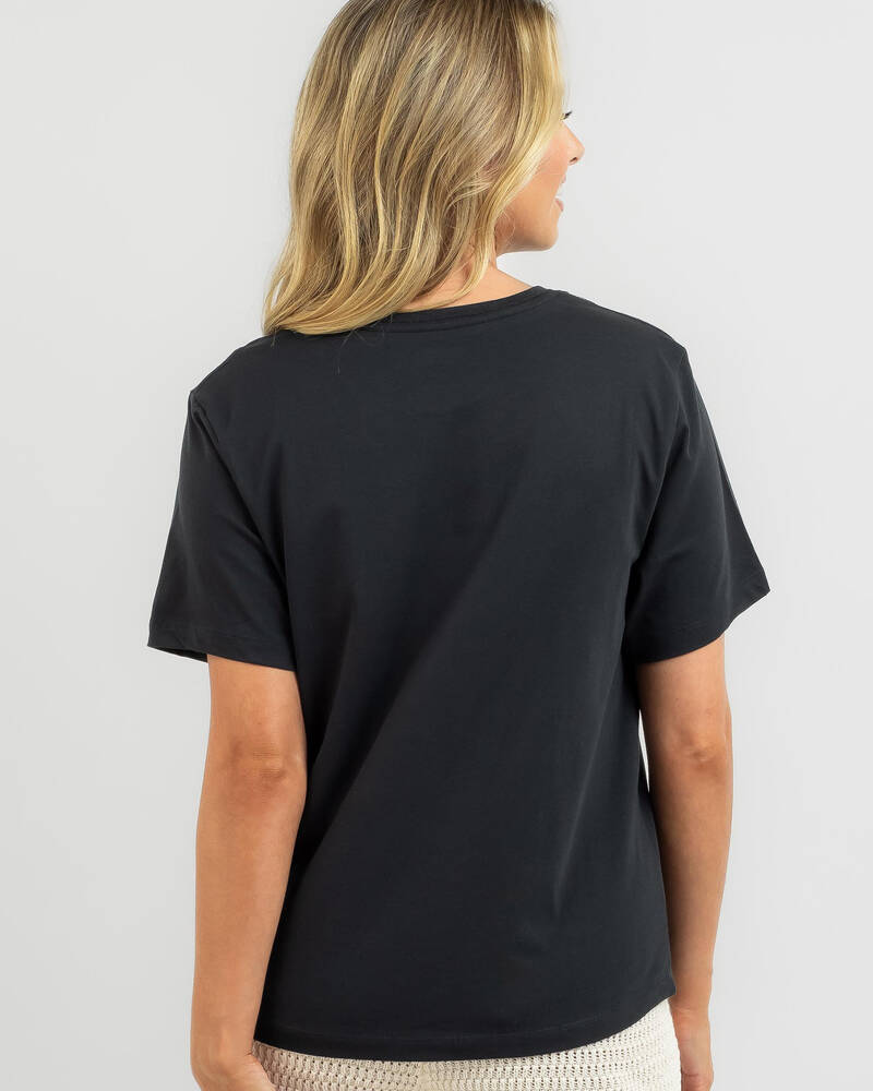 Shop RVCA Arch Keyline T-Shirt In Rvca Black - Fast Shipping & Easy ...