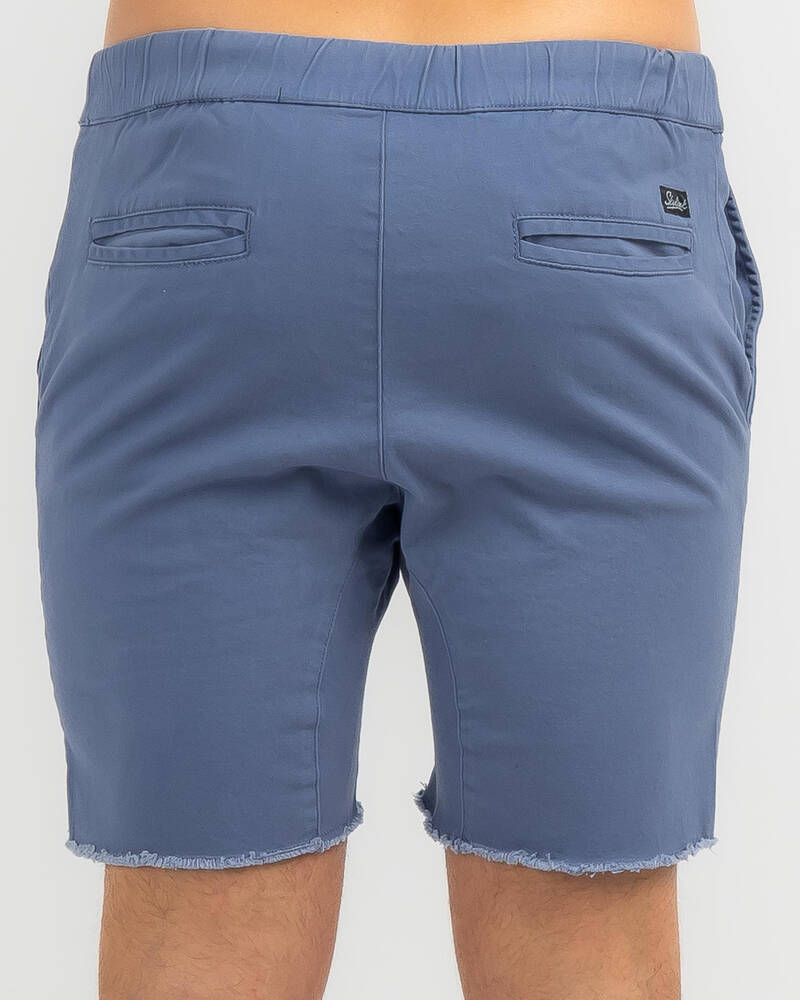 Shop Skylark Erase Drop Crotch Walk Shorts In Light Blue - Fast ...
