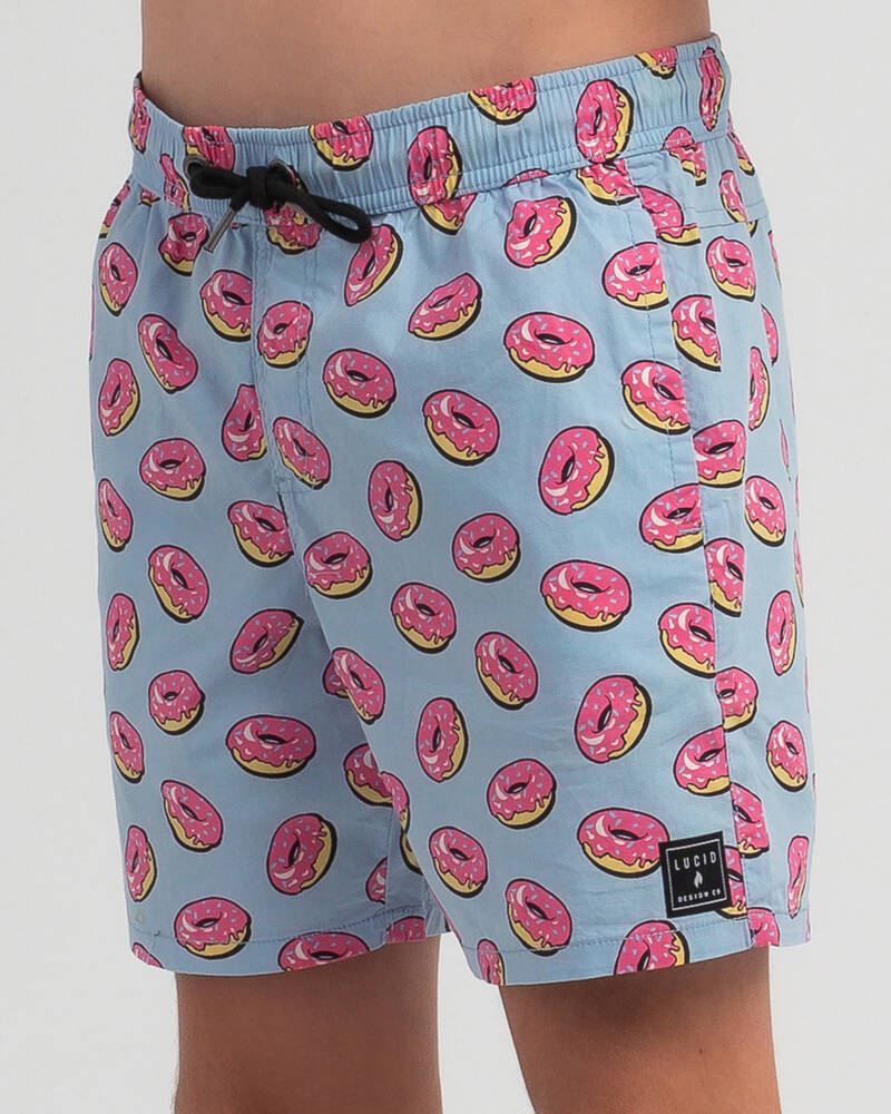 Lucid Boys' Donuts Mully Shorts In Light Blue - FREE* Shipping & Easy ...
