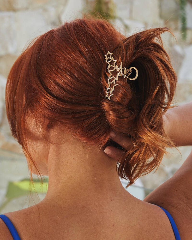 Shop Karyn In LA Cosmic Hair Claw Clip In Gold - Fast Shipping & Easy ...