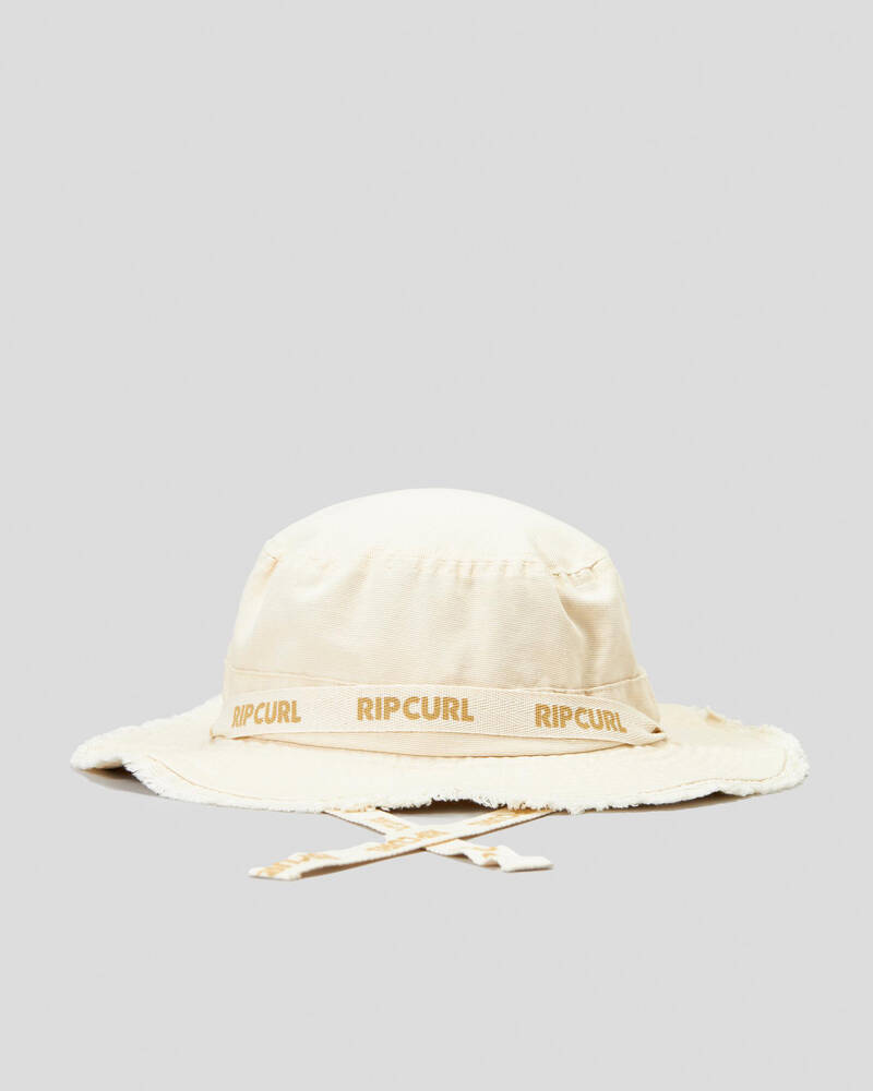 Shop Rip Curl Premium Surf Sun Bucket Hat In Natural - Fast Shipping ...