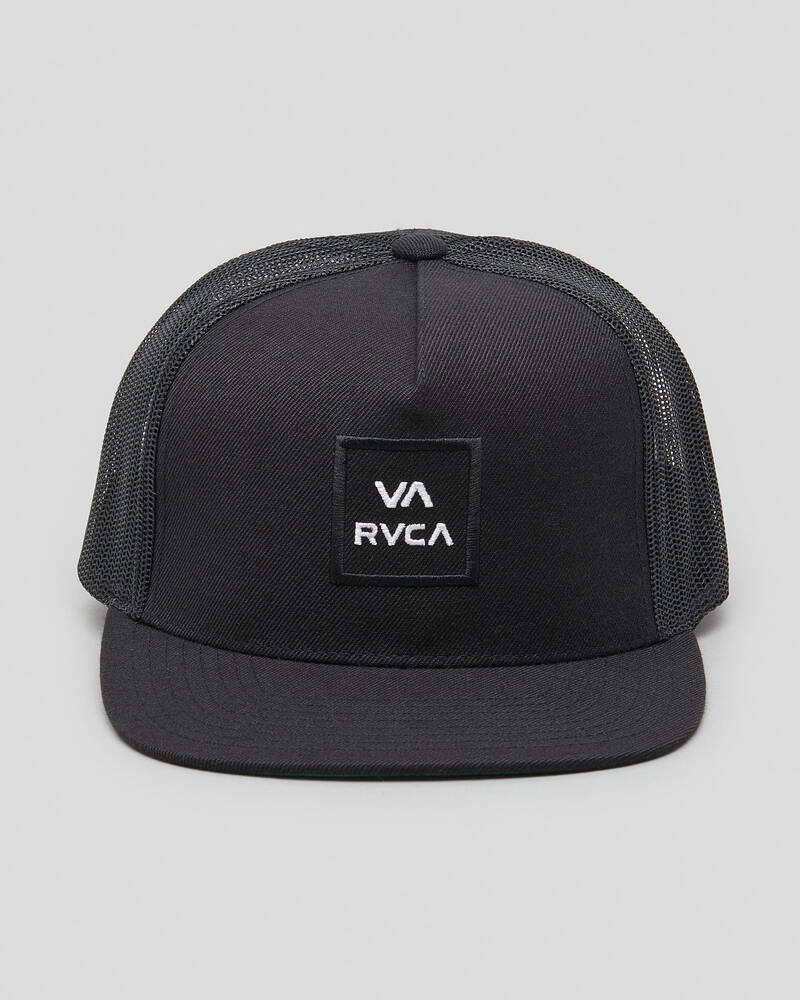 Shop RVCA VA All The Way Trucker Cap In Black/white - Fast Shipping ...