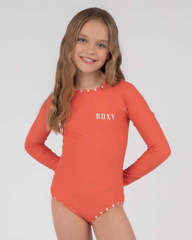 Shop Roxy Girls' Kinda Savage Long Sleeve Surfsuit In Deep Sea Coral - Fast Shipping & Easy ...