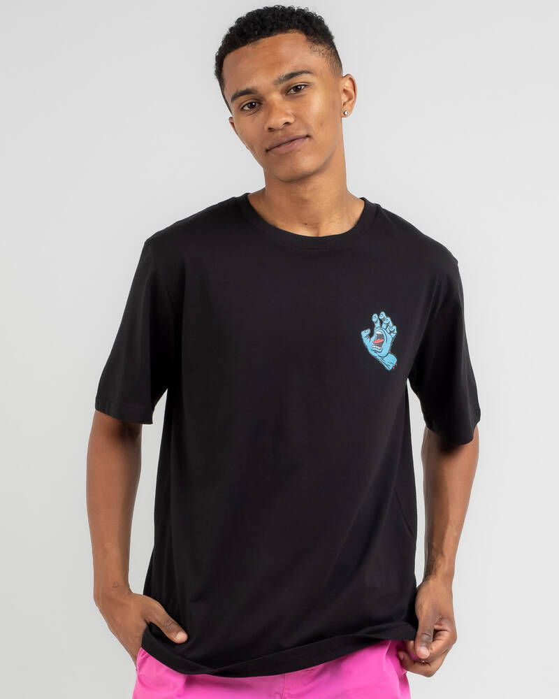 Shop Santa Cruz Screaming Hand T-Shirt In Black - Fast Shipping & Easy ...