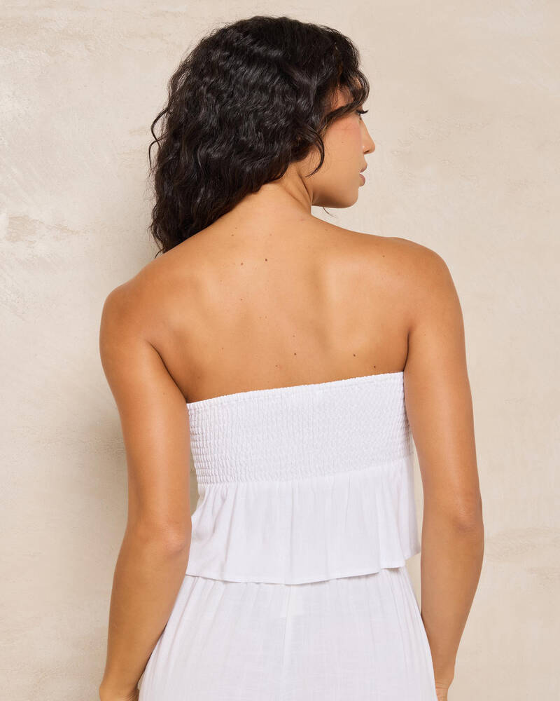 Shop Mooloola Adel Dallis Tube Top In White - Fast Shipping & Easy ...