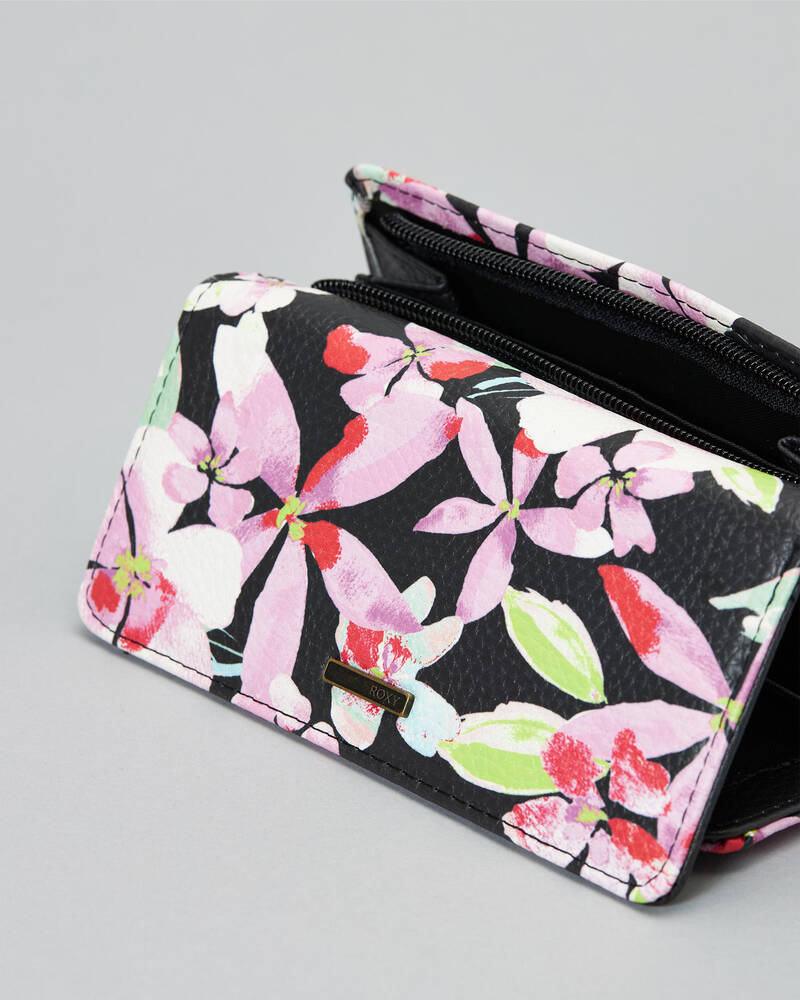 Shop Roxy Hazy Daze Wallet In Anthracite New Life - Fast Shipping ...