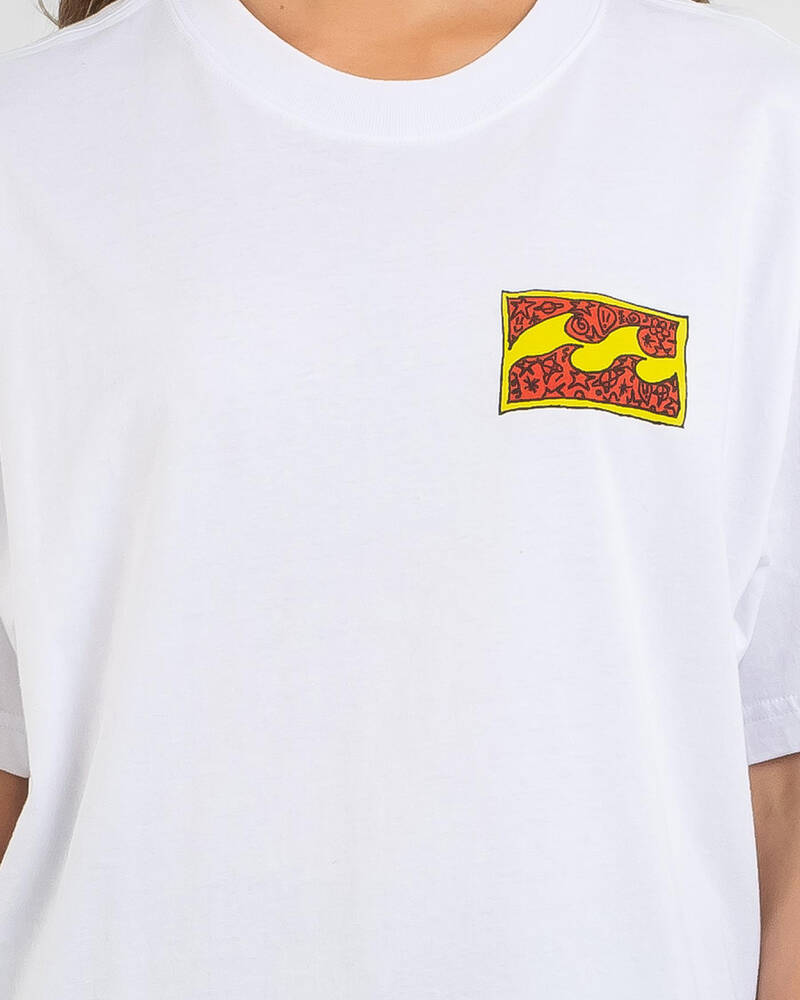 Shop Billabong Skegss Box T-Shirt In White - Fast Shipping & Easy ...