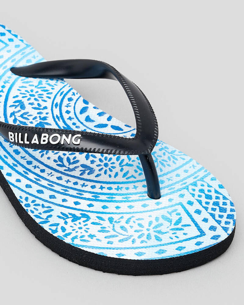 Shop Billabong Girls' Maze Thongs In Blue - Fast Shipping & Easy ...