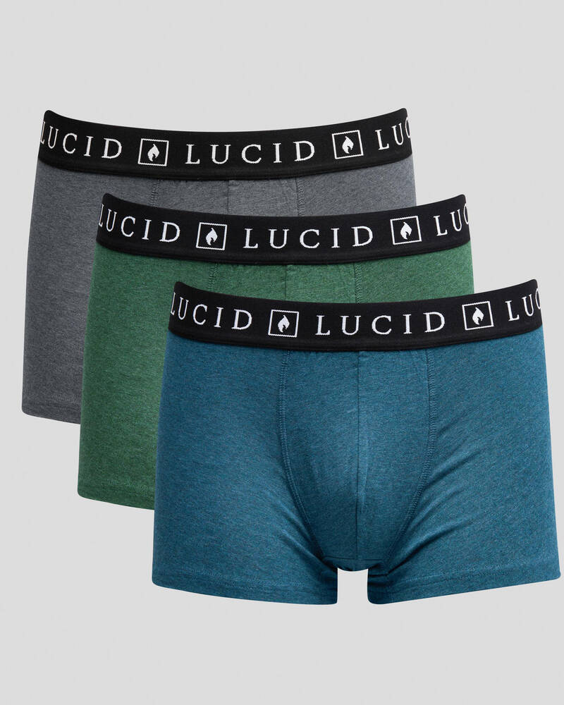 Shop Lucid Marle Fitted Boxer Shorts 3 Pack In Multi - Fast Shipping ...