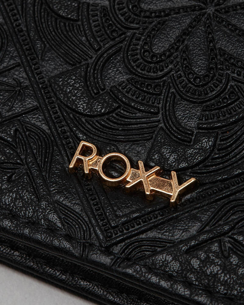 Shop Roxy Crazy Wave Wallet In Anthracite - Fast Shipping & Easy ...