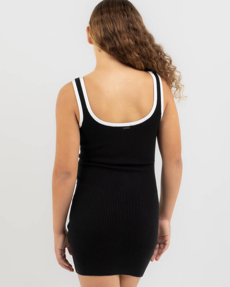 Shop Mooloola Girls' Benny Dress In Black/white - Fast Shipping & Easy ...