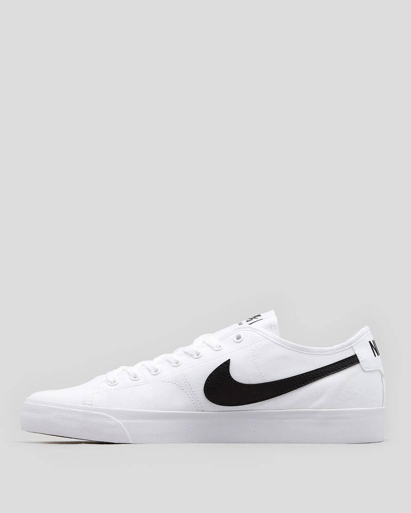 Shop Nike Blazer Court Shoes In White/black-white-black - Fast Shipping ...