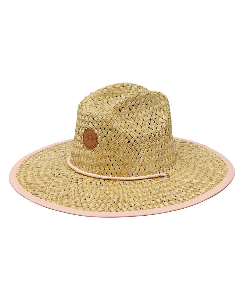 Shop Roxy Pina to My Colada Panama Hat In Cafe Creme - Fast Shipping ...