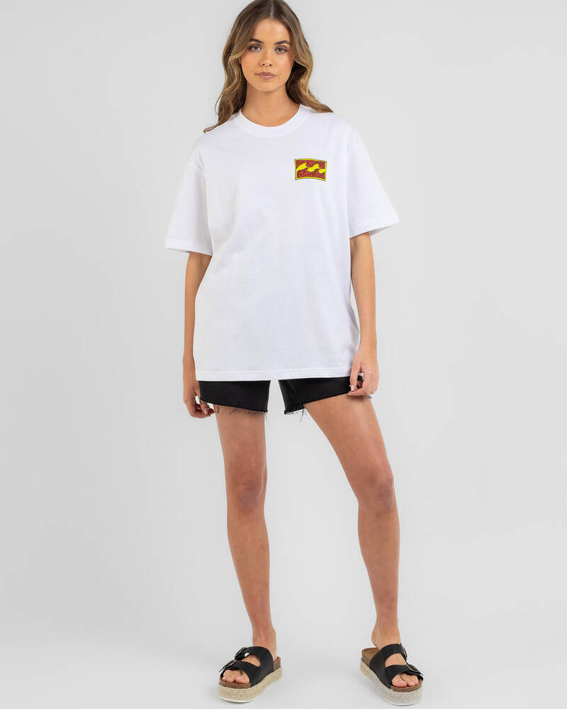 Shop Billabong Skegss Box T-Shirt In White - Fast Shipping & Easy ...
