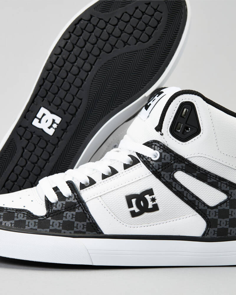 Shop DC Shoes Pure High-Top WC Shoes In Black/white Monogram - Fast Shipping & Easy Returns ...