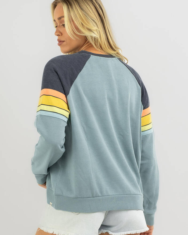 Shop Rip Curl Surf Revival Raglan Sweatshirt In Navy - Fast Shipping ...