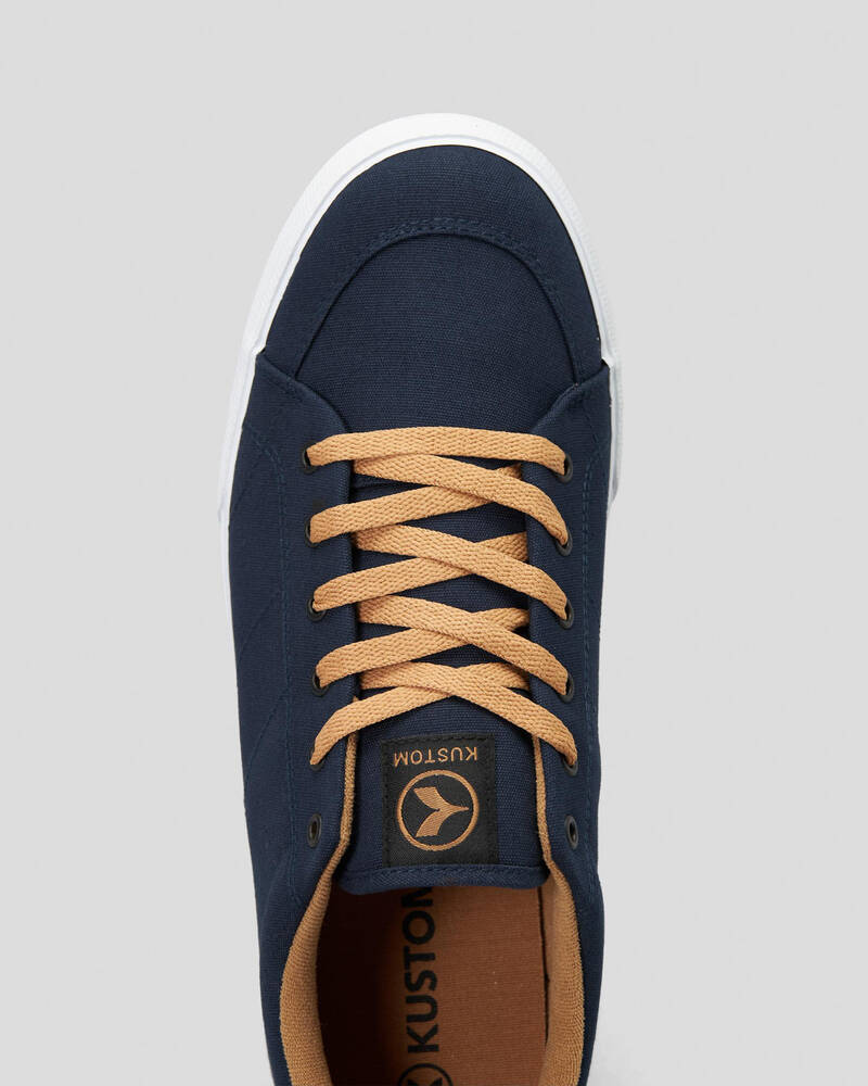 Shop Kustom Kramer Shoes In Navy/tan - Fast Shipping & Easy Returns ...