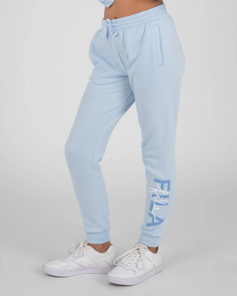 Shop Fila Girls' Candy Track Pants In Powder Blue - Fast Shipping ...