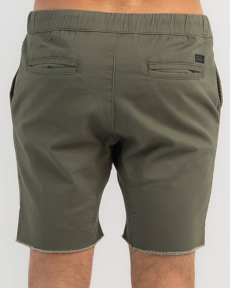 Shop Skylark Erase Drop Crotch Walk Shorts In Green - Fast Shipping ...