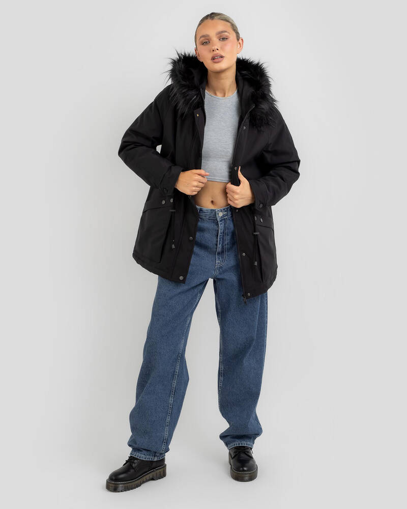 Shop Ava And Ever Everest Anorak Jacket In Black - Fast Shipping & Easy ...