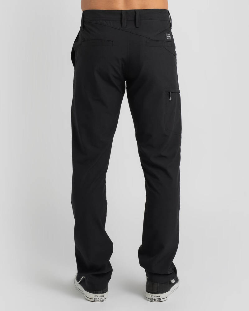 Shop Volcom Range Stretch Pants In Black - Fast Shipping & Easy Returns ...