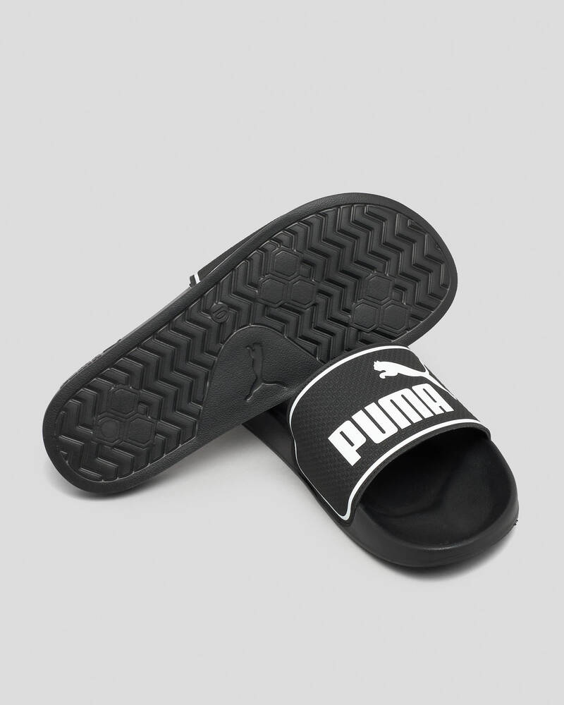 Shop Puma Leadcat 2.0 Slides In Puma Black-puma White - Fast Shipping ...