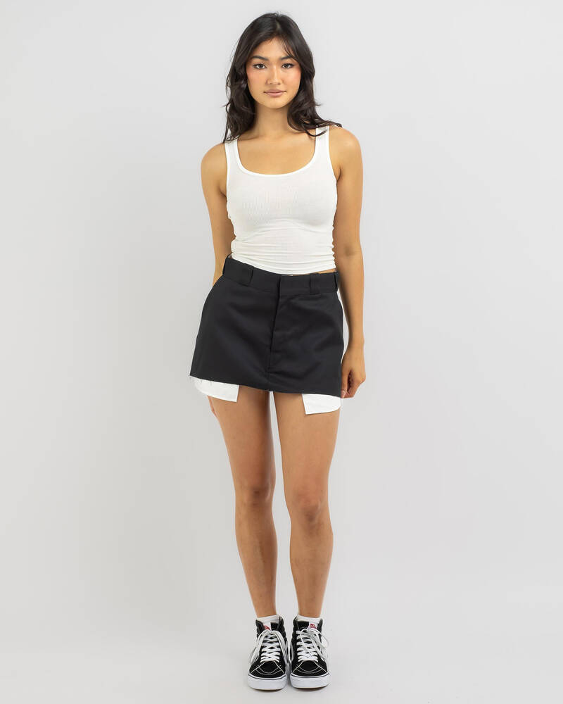 Dickies 874 Mini Skirt In Black - Fast Shipping & Easy Returns - City ...