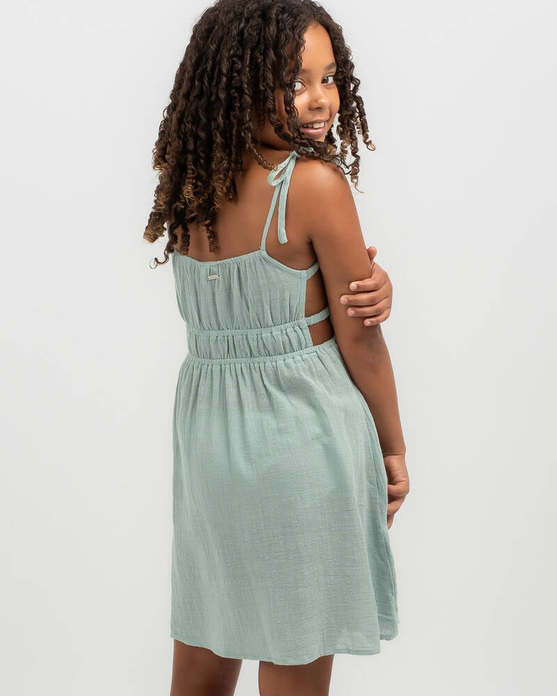 Shop Mooloola Girls' Starfish Beach Dress In Sage - Fast Shipping ...