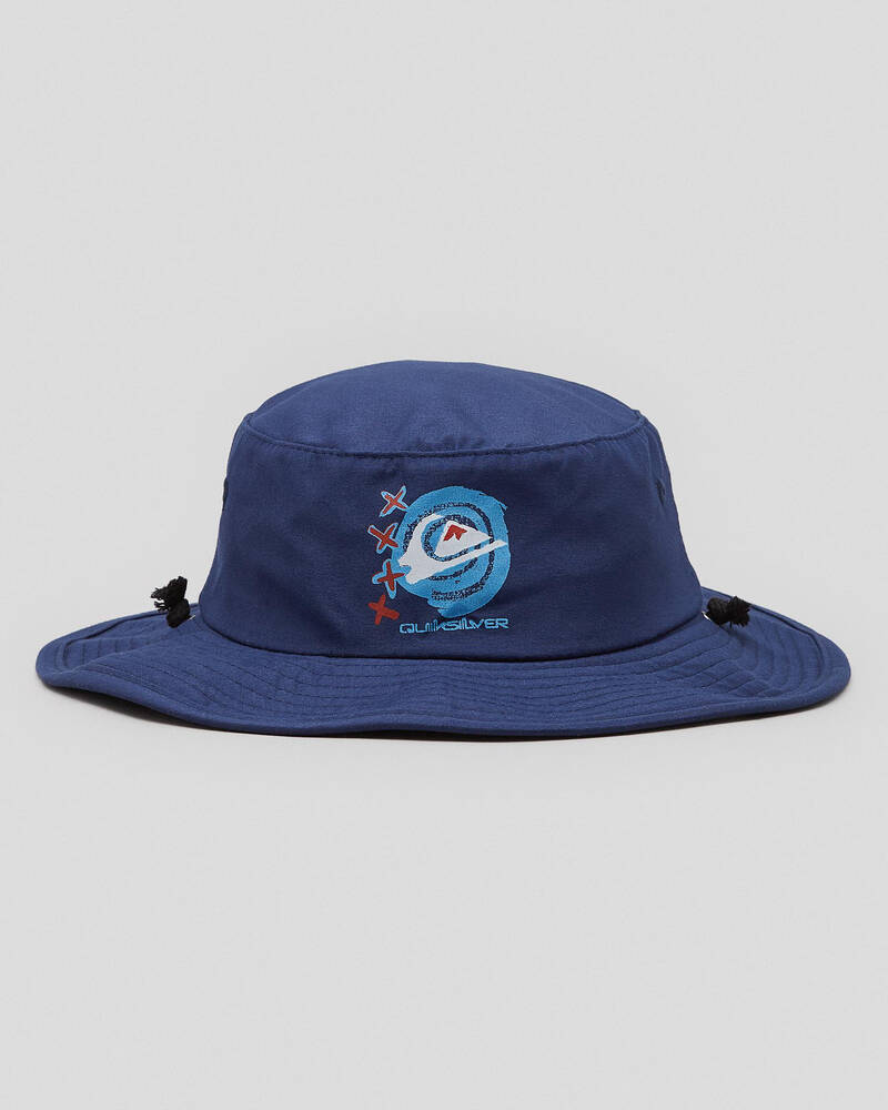 Shop Quiksilver Boys' Gel Barkers Bucket Hat In Insignia Blue - Fast ...