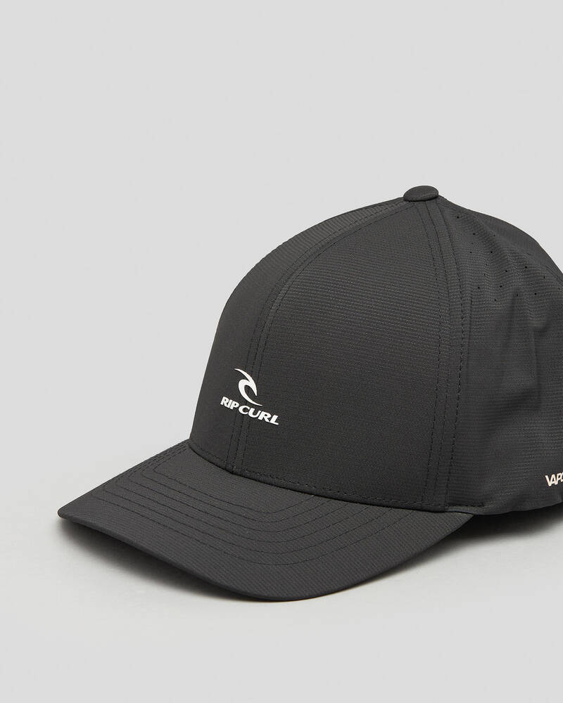 Shop Rip Curl Vaporcool Flexfit Cap In Black - Fast Shipping & Easy ...