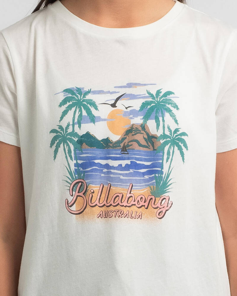 Shop Billabong Girls' Coco Loco T-Shirt In Salt Crystal - Fast Shipping ...