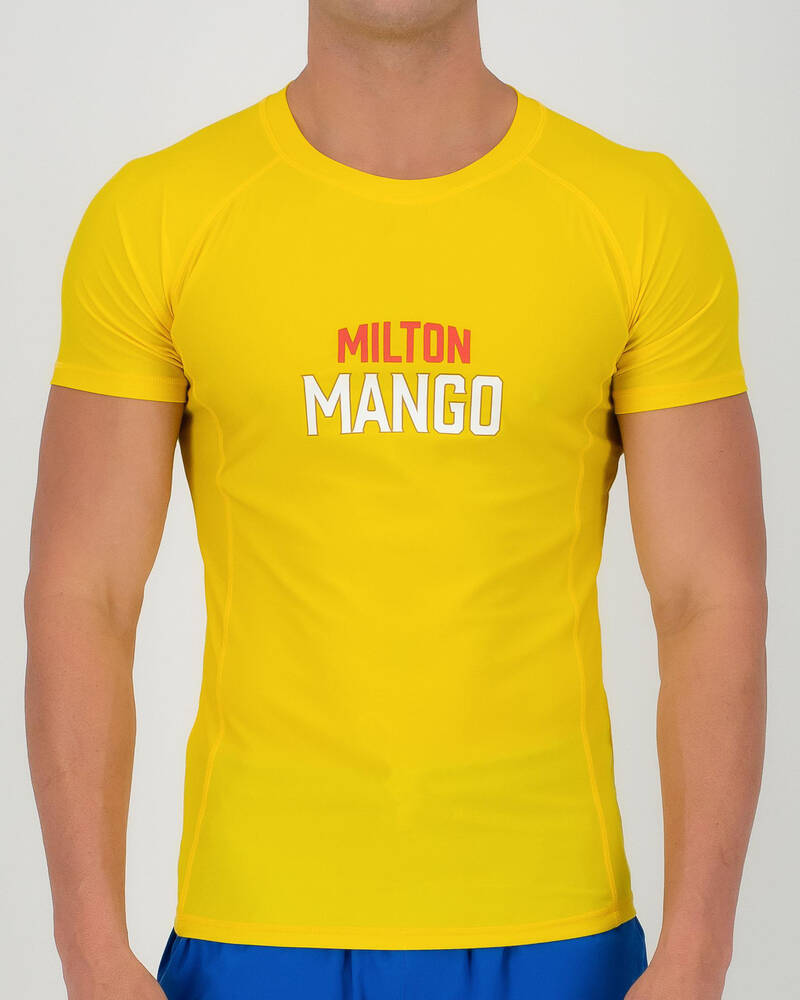 Shop Milton Mango Milton Standard Rash Vest In Yellow - Fast Shipping ...