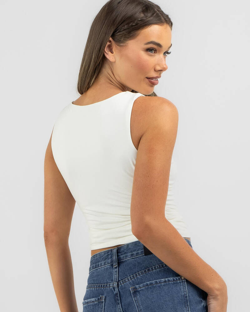 Shop Thanne Allorah Top In White - Fast Shipping & Easy Returns - City ...