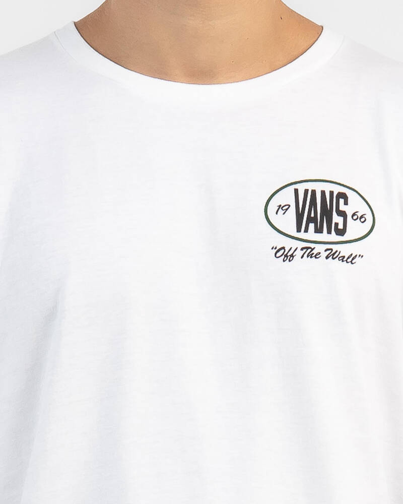 Shop Vans Team Player Checkerboard T-Shirt In White - Fast Shipping ...