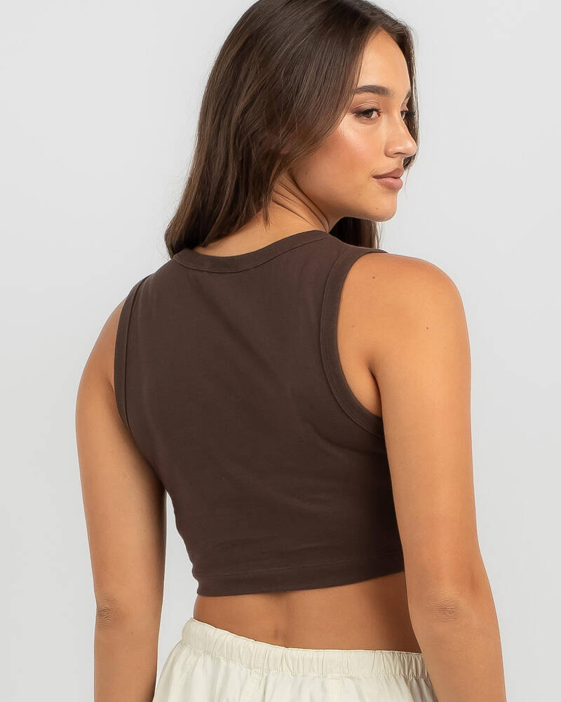 Shop Afends Alohaz Cropped Tank Top In Coffee Pink - Fast Shipping & Easy Returns - City Beach ...