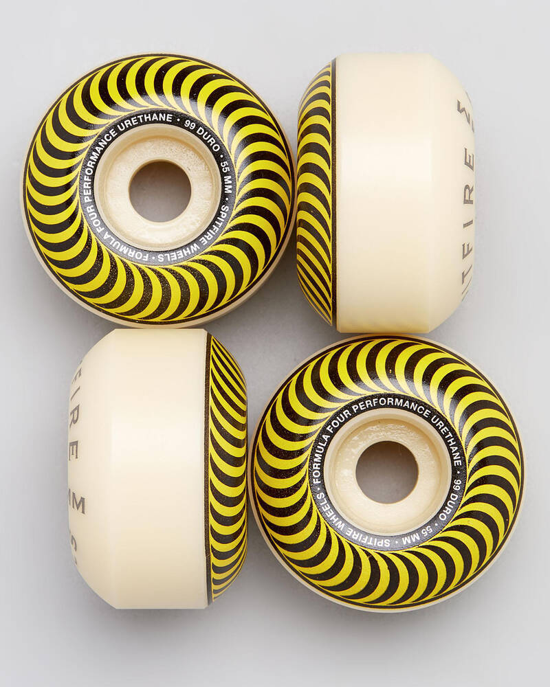 Shop Spitfire F4 99D Classic Swirl 55mm Skateboard Wheels In Assorted ...
