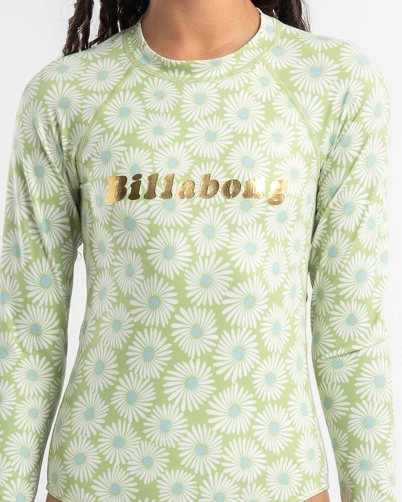 Shop Billabong Girls' These Are The Daze Long Sleeve Surfsuit In Willow ...