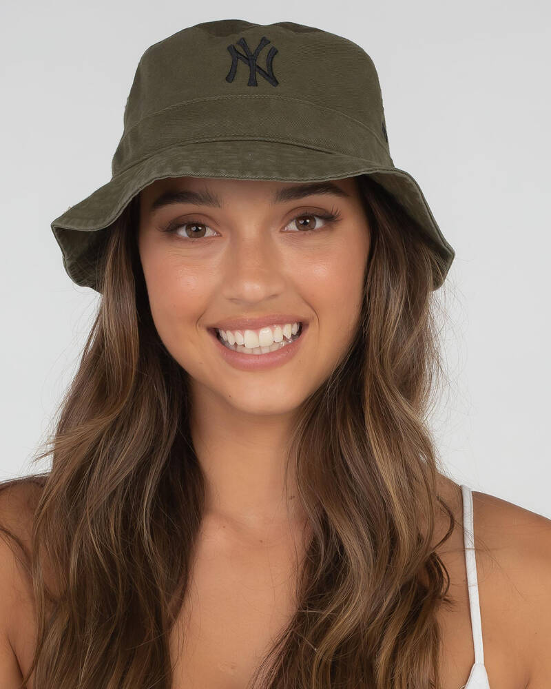 Shop Forty Seven New York Bucket Hat In Sandalwood - Fast Shipping ...