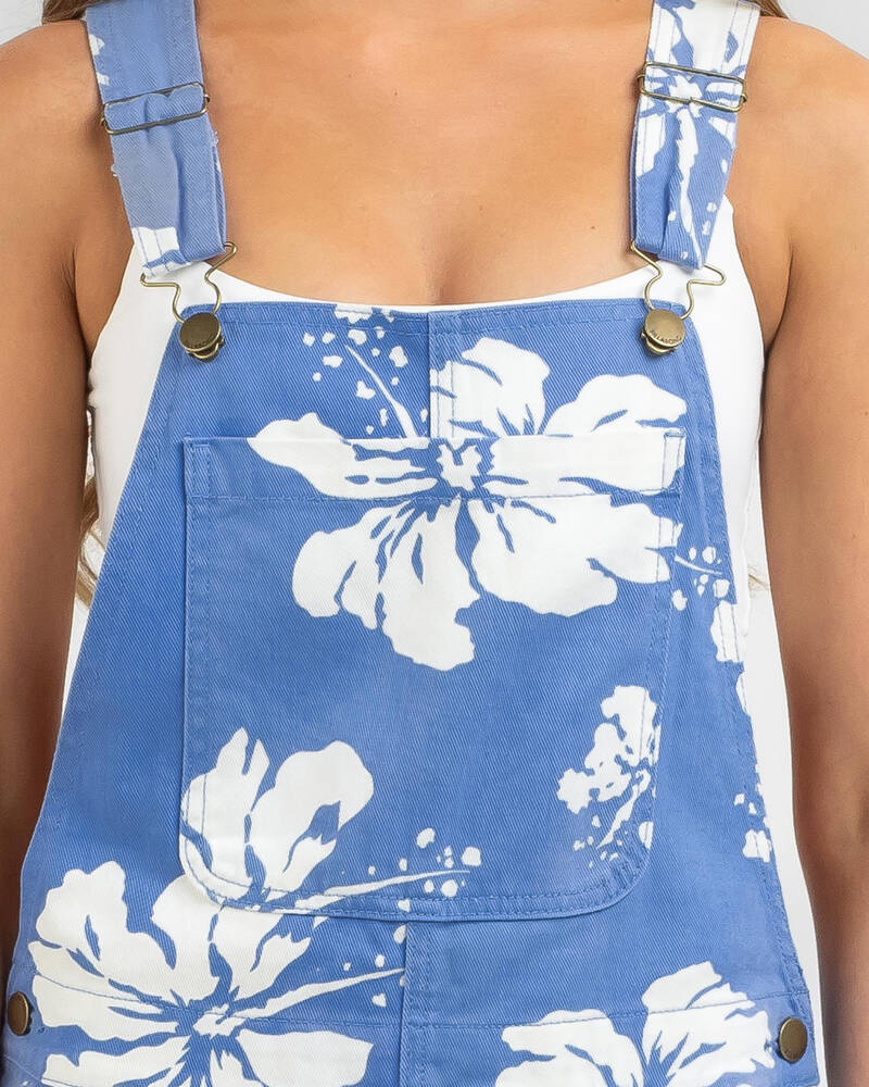 Shop Billabong Haveli Bay Overalls In Blue - Fast Shipping & Easy ...