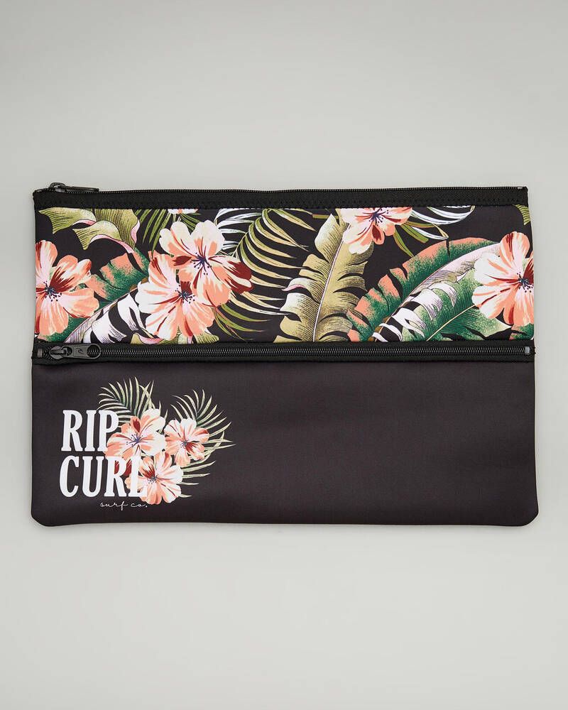 Shop Rip Curl XL Pencil Case In Black/peach - Fast Shipping & Easy ...