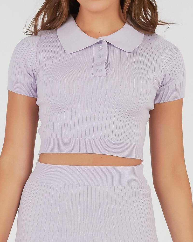 Shop Pink Diamond Linger Top In Lilac - Fast Shipping & Easy Returns ...