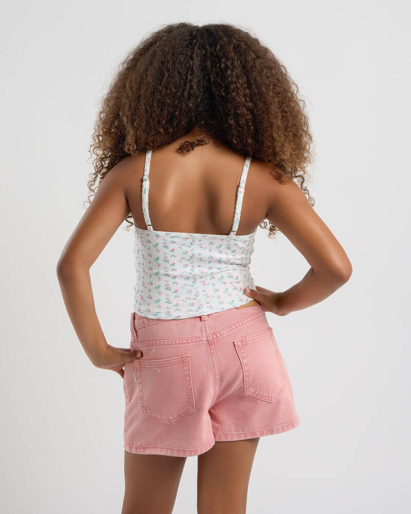 Shop Mooloola Girls' Gigi Floral Cami Top In Pink Floral - Fast ...