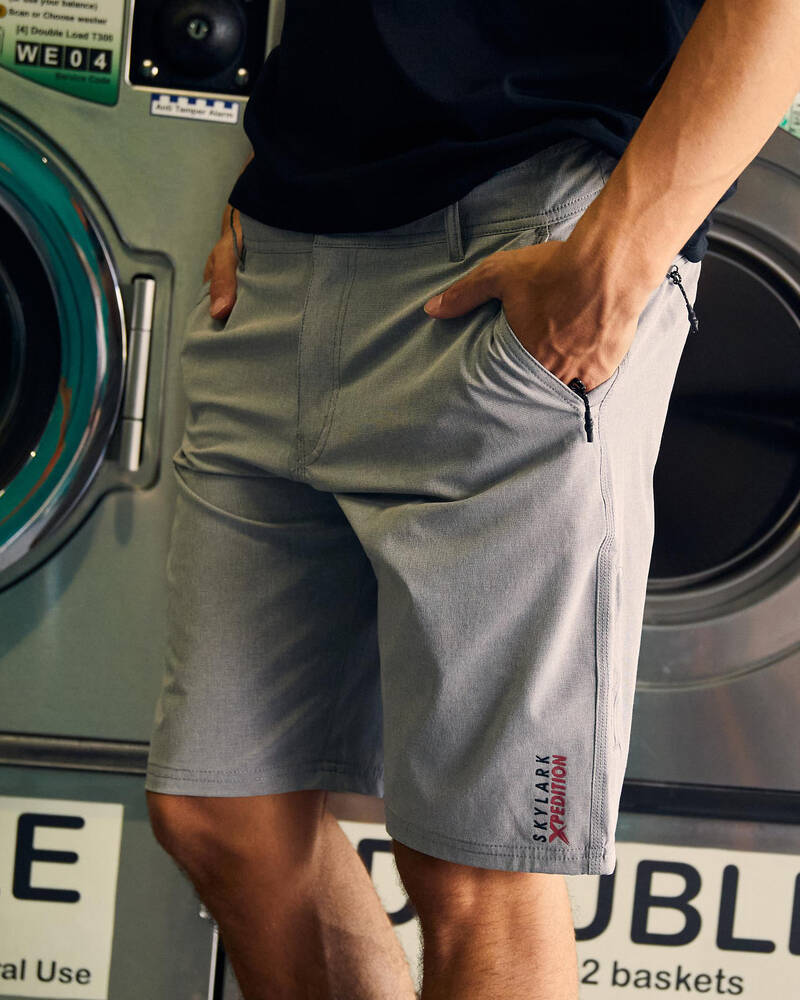 Shop Skylark Explorer Walk Shorts In Lt Grey - Fast Shipping & Easy ...