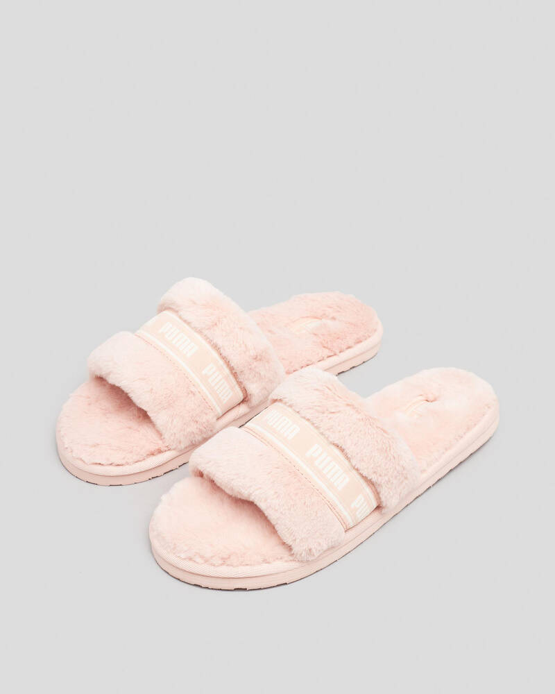 Shop Puma Fluff Slide Sandals In Rose Quartz - Fast Shipping & Easy ...