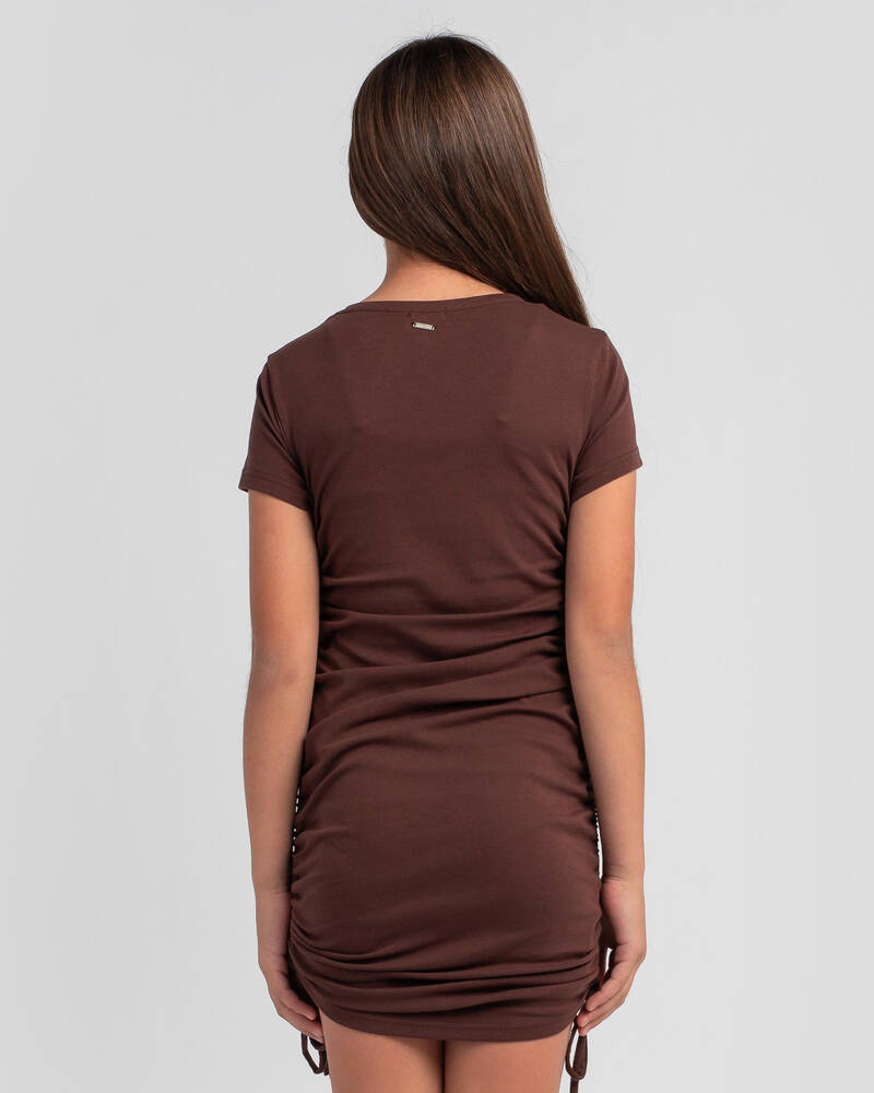 Shop Ava And Ever Girls' Reece Dress In Chocolate - Fast Shipping ...